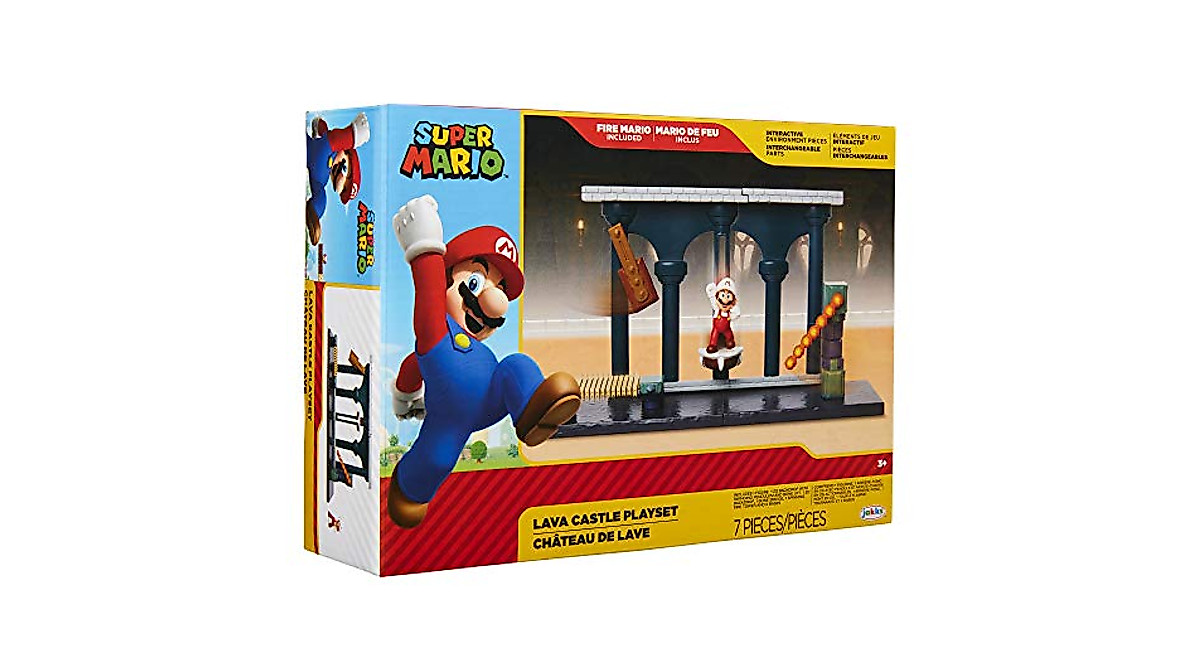Super Mario Lava Castle Play Set | Fire Mario Figure & Fun
