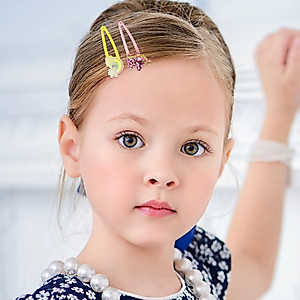 Wingchold 16Pcs Girls Unicorn, Butterfly, Flower, Rabbit Hair Clips - Sparkly Rainbow Hair Accessories for Toddlers, Kids, Hair Clips for Party, Birthday Gift Supplies Favors