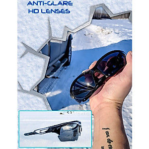 FLEX V2- Polarized Sunglasses for Men Women & Teens. Ultra Tough & Lightweight Frame, HD lens Sports Sunglasses for Cycling Running Fishing