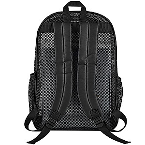 Heavy Duty Mesh Backpacks for Adults, School Bags Boys and Girls, See Through with Adjustable Straps, Swimming, Fitness, Sports, Carry Portable Oxygen Concentrators