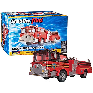 Revell SnapTite 85-1225 Mack Fire Pumper 1:32 Scale 60-Piece Skill Level 2 Model Building Fire Truck Kit
