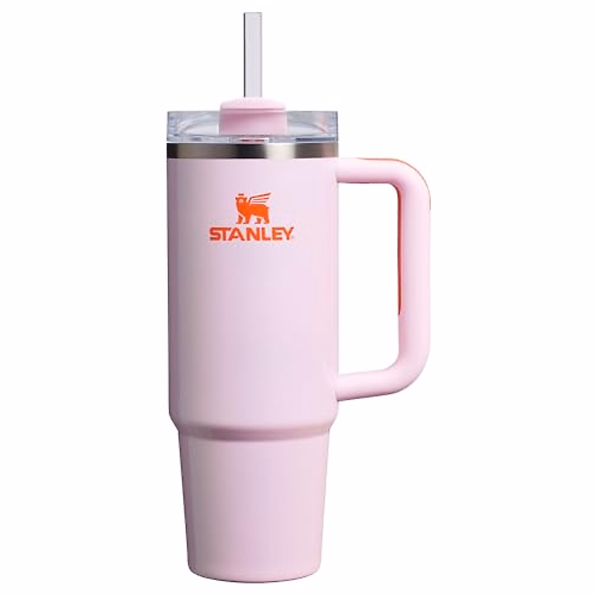 Stanley Quencher H2.0 Tumbler with Handle and Straw 30 oz | Flowstate 3-Position Lid | Cup Holder Compatible for Travel | Insulated Stainless Steel Cup | BPA-Free | Rose Petal Shimmer