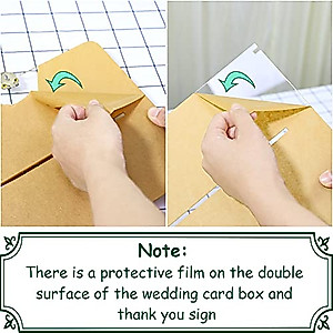 OurWarm Acrylic Wedding Card Box with Lock, Gift Card Box for Wedding Reception, Wedding Money Card Box for Party Graduation Birthday Baby Shower Decorations