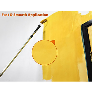 ROLLINGDOG 4 Inch Paint Roller - Mini Rollers Painting Include 4" Microfiber Jumbo Mini Paint Roller 3/8” Nap,Paint Tray with Disposable Liners (Pack of 3) and Paint Roller Frame