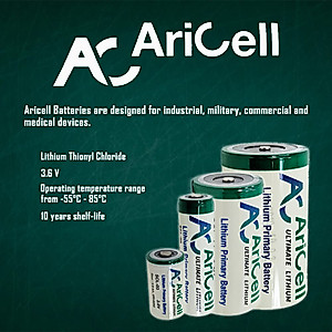 Aricell SCL-14 (C) 3.6V Lithium Thionyl Chloride Battery (5 Pack)