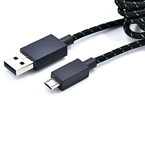 2.7M 9FT Long Elite Controller Braided Original Micro USB Charging Cable Replacement for Microsoft Xbox One Controller Charging Cord