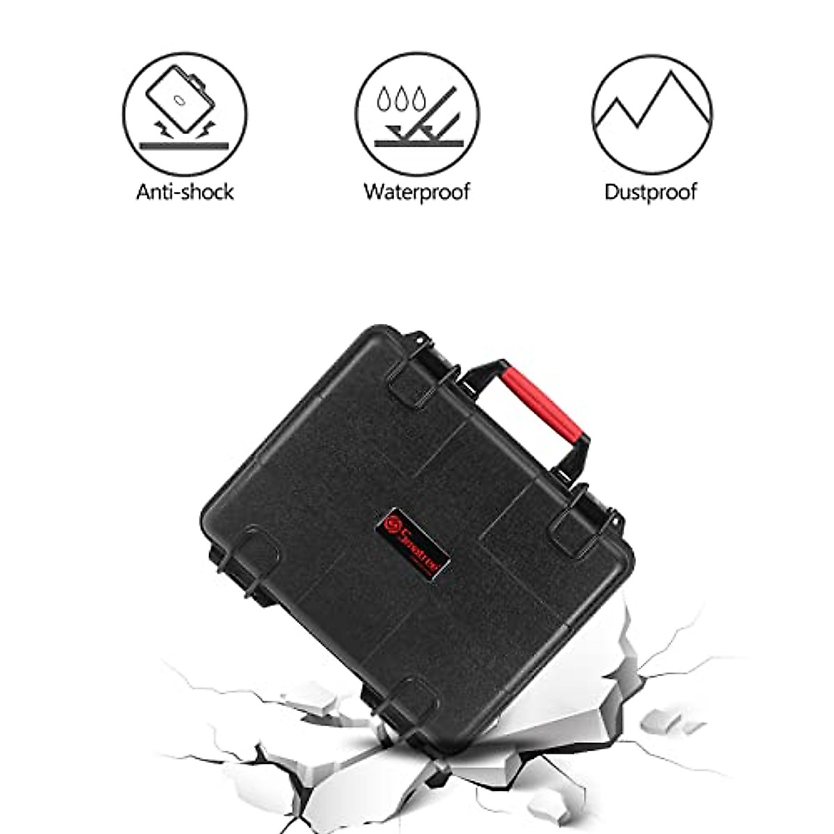 Smatree GA700-3 Waterproof Hard Case Compatible for GoPro Hero 11/10/9/8/7/6/5/4/3 Plus/3/GoPro Hero 2018/DJI OSMO Action Camera, 11.7 Liter(Camera and Accessories Not Included)