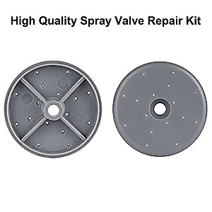 KOLLNIUN Spray Valve Repair Kit 1.42 GPM Pre-Rinse Spray Face for All Commercial Faucet Sink Dish Sprayer Valve, Touch On Kitchen Sink Faucets Repair Kit Replacement, Gray