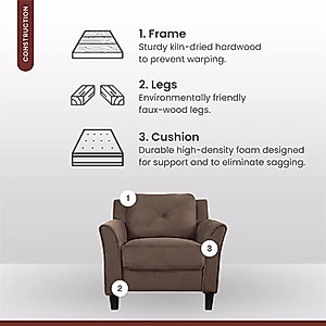Lifestyle Solutions Grayson Armchair, Brown