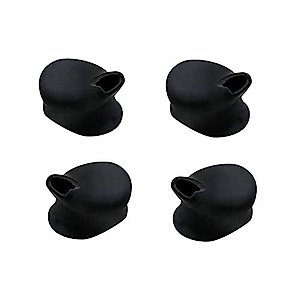 Four New Black - Eartips/Earbuds Compatible with Plantronics M50 Universal Headset