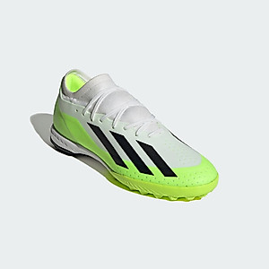 adidas Unisex-Adult X Crazyfast.3 Turf Sneaker (Cloud White-core Black-Lucid Lemon, US Footwear Size System, Adult, Men, Numeric, Medium, 10)
