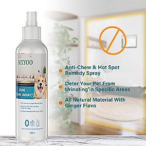 MXYOO Dog Stay Away Spray, Training Your Dog Where Not to Urinate, Training Corrector Pets Deterrent, Indoor & Outdoor Use, No More Marking