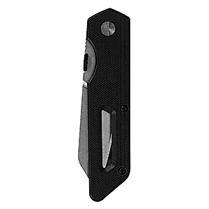 Kershaw Mixtape Pocketknife; 3.1 Inch 8Cr13MoV Stonewashed Stainless Steel Reverse Tanto Blade, Glass Filled Nylon Handle, Manual Opening, Liner Lock and Thumb Disk (2050), Black, Normal