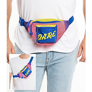 Tipsy Elves Retro DARE Fanny Pack (One Size, Multicolor)