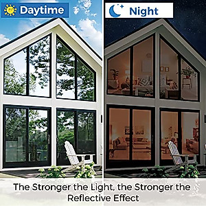 bofeifs Window Privacy Film One Way: Window Tinting Film for Home Static Cling, Mirror Reflective Window Film Daytime Privacy See Out Not in, Anti-UV Heat Control Window Film 17.7 Inch x 6.5 Feet