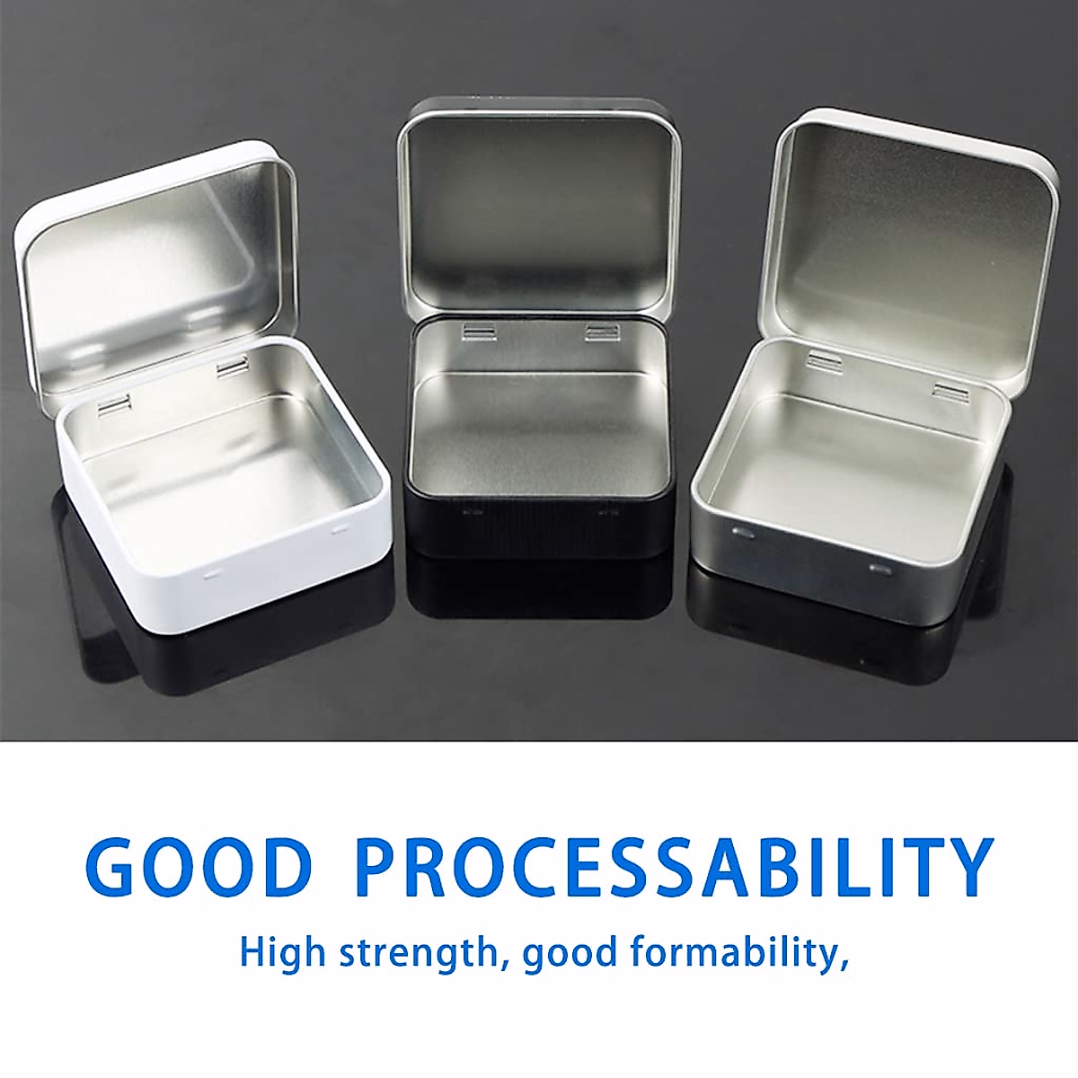 Tiny Storage Cases Sealed Metal Tin Practical Box Containers For Jewelry Candy Headrope Condom Sundries