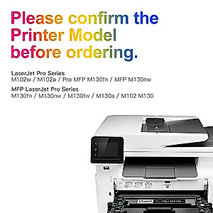 Uniwork Compatible Toner Cartridge Replacement for HP 17A CF217A use for Laserjet Pro M102w M130fw, Laserjet Pro MFP M130fw M130nw M130fn M130a Printer Tray, 2 Black (with Chip)