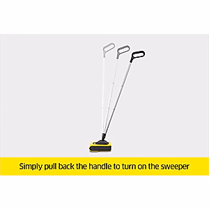 Karcher KB 5 Lightweight Multi-Surface Cordless Electric Floor Sweeper Broom - Ideal for Fur, Hair, Dirt, & Debris - 8.25" Cleaning Width, 30 Minute Runtime