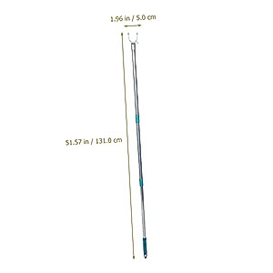 Cabilock 5pcs Stitching Clothes Rail Clothing Racks for Home Drying Rack Clothing Outdoor Sun Blocking Curtains Outdoor Clothes Line Telescopic Clothing Hook Pole Reach Plastic Dark Green