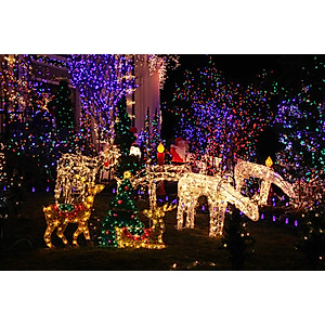2 Packs of DecoBrite Multicolor 8 Mode Function 150 ct. Indoor/Outdoor Christmas String Lights (2pks, Multicolor)