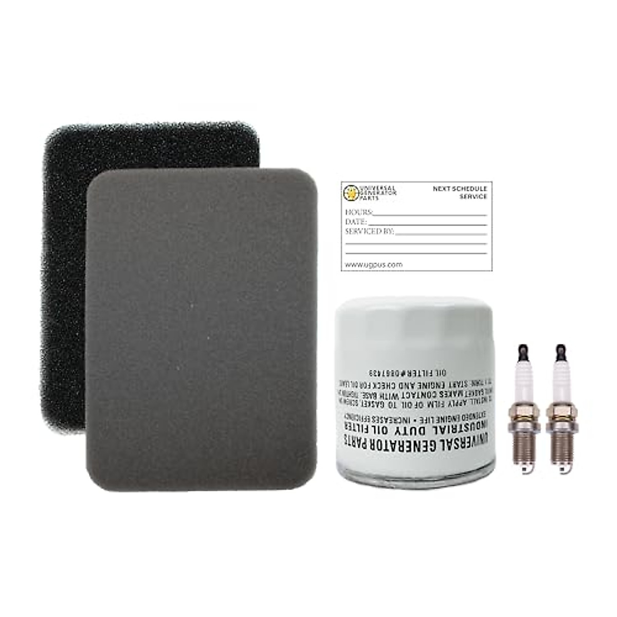 Generac 0G84420151 Portable Generator Air Filter Sets and Multipacks (Air, Oil and Spark Plugs (496018T) Maint Kit)