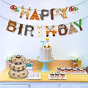 Wood-Grain 3-Tier Cardboard Cupcake Stand/Tower | Wild One, Woodland Animal Baby Shower Decorations, Camp-Fire Party Supplies, Lumberjack Theme Birthday Decor, Western Cowboy/Cowgirl Birthday Parties