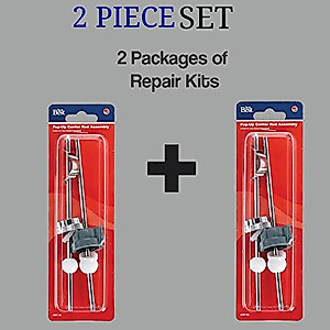 Do it Best Bathroom Sink Stopper Replacement Pop Up Center Assembly- Ball Rod- Lavatory Drain Universal Popup Assembly Repair Kit- Pack of 2 Lift Rod