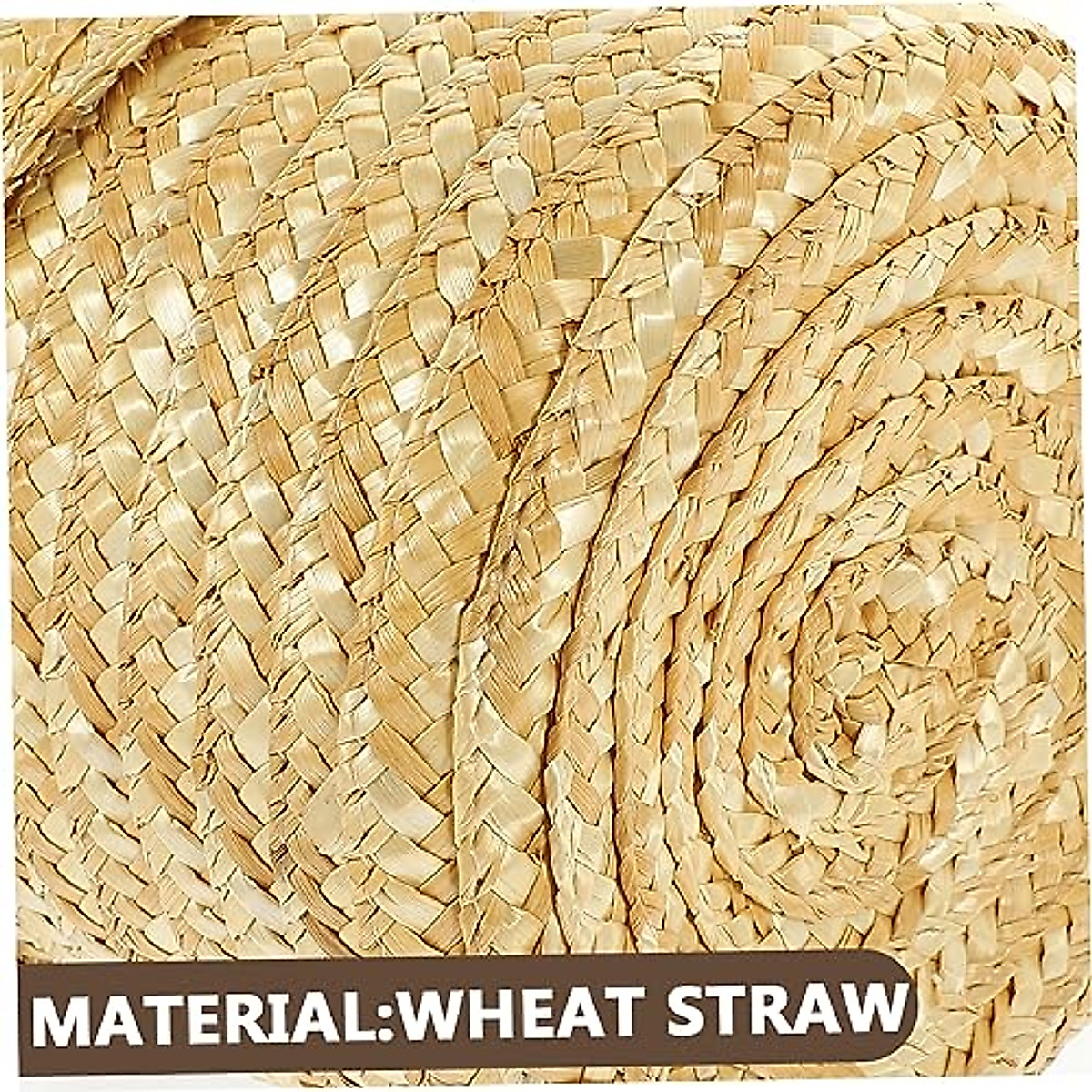 Cabilock 2pcs Basket Storage Bins Hamper Shelf Organizer Bins Small Organizer with Lids Shelf Storage Bin Small Storage Box Straw Manual