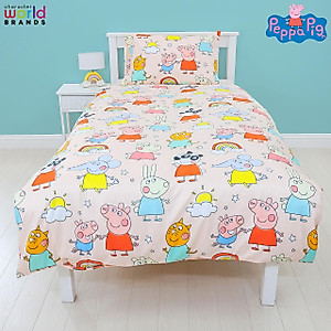 Character World Peppa Pig Playful Single Rotary Duvet Set (PP1PYFDS002)