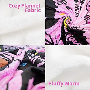 OIIJZzy African American Black Girl Blanket for Kids, Black Girl Magic Blanket for Baby Toddler, Afro Princess Throw Blanket for Sofa Bedroom Birthday Gift Decor 60"x50"