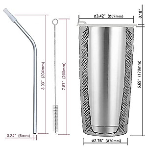 Permodel 20oz Tumbler,Vacuum Insulated Cup With Lid & Straw,Stainless Steel Travel Coffee Mug to Keep Hot and Cold up to 6-12H for Home & Office & Outdoor.(Grass Green)