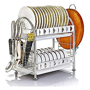 SDGH Stainless Steel Dish Rack - Kitchen Rack Storage Rack Sink Drying Dish Rack