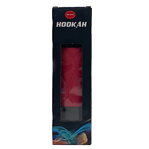 RED CORAL Hookah On-The-Go with a Portable Car Hookah Set for Travel and Outdoor Mini and Small Shisha Easy Assembly and Storage Options with Hookah Accessories Tongs and Tips (RED)