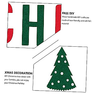 1 Set Christmas Tree with Lights Christmas Decorations LED Decor Christmas Tree Light Christmas Fairy Light Wall Felt Christmas Tree Christmas Wall Decor Xmas Ornament LED