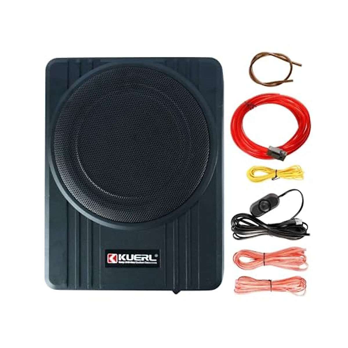 YaCCC 10 Inch 800W Car Under-Seat Sub Woofer Active Powered Amplifier Bass Enclosed,Under Seat Subwoofer and Amp Package