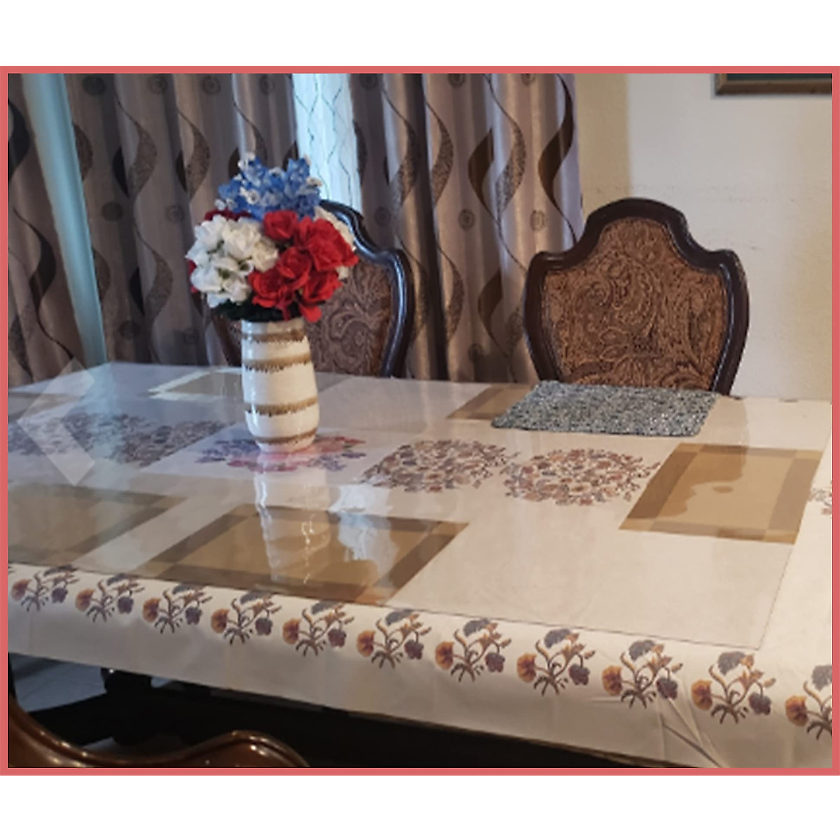 MM MELISEN Clear Table Protector, Clear Office Desk Mats, Plastic Table Cover, 0.06" Thick Transparent PVC Table Protector, Easy to Be Cut (31.5 x 59.1in/80 x 150cm)