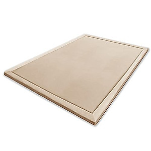 MICRODRY Memory Foam Area Rug for Living Room, Microfiber Rug with Built in Rug Pad, Fade & Stain Resistant Carpet for Living Room, Kids Room, and Bedroom, 5'x7', Linen