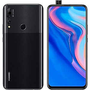 Huawei Y9 Prime 2019 (128GB, 4GB) 6.59", 3 AI Cameras, 4000mAh Battery, Dual SIM GSM Factory Unlocked - STK-LX3, US & Global 4G LTE International Model (Midnight Black, 128GB + 64GB SD + Case Bundle)