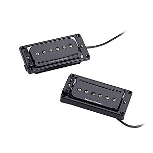 Seymour Duncan 11303-03-B2 P-Rails with Flat Triple Shot Set (Flat Top) - Black