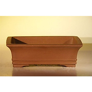 Bonsai Boy Brown Unglazed Ceramic Bonsai Pot - Rectangle 6 5 x 4 5 x 2 125