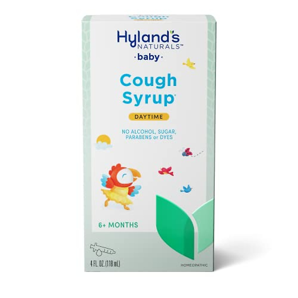 Infant and Baby Cold Medicine, Cough Syrup, Hyland's Baby, Natural Relief of Coughs Due to Colds, 4 Fl Oz(Packaging may vary)
