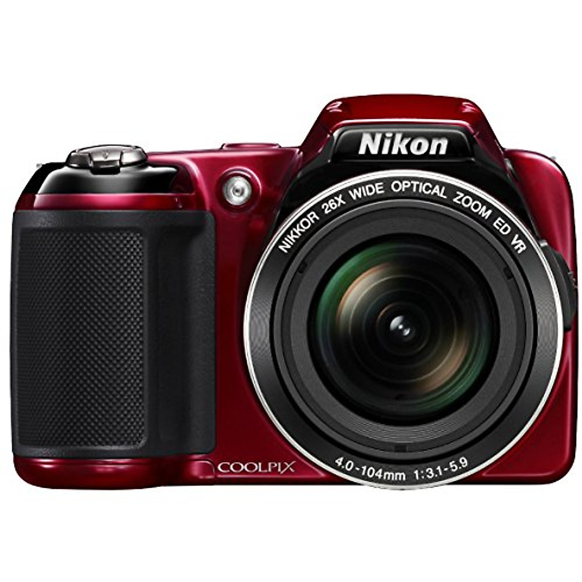 Nikon COOLPIX L810 16.1 MP 3.0-inch LCD Digital Camera - Red - (Renewed)