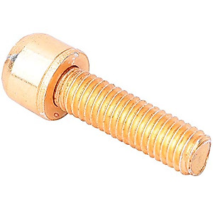 Bicycle Stem, 6 Pcs Bike Steering Handlebar Screw with Spacer for Road Bike for Fixing Gear(Gold one Card/6 pcs)