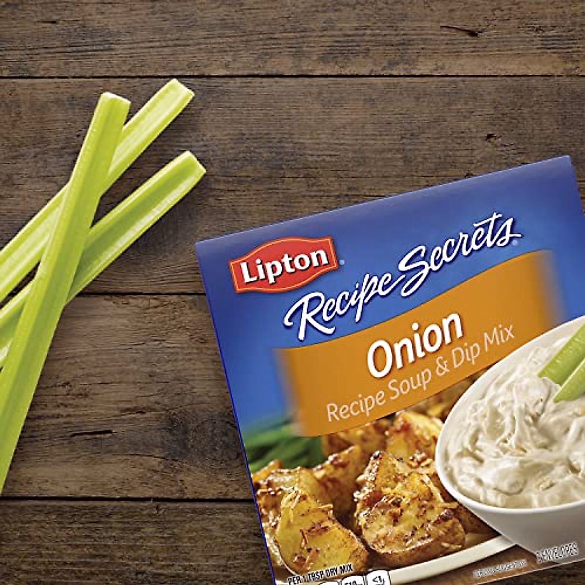 Lipton Recipe Secrets Soup and Dip Mix For a Delicious Meal Onion Great With Your Favorite Recipes, Dip or Soup Mix 2 oz (Pack of 6)