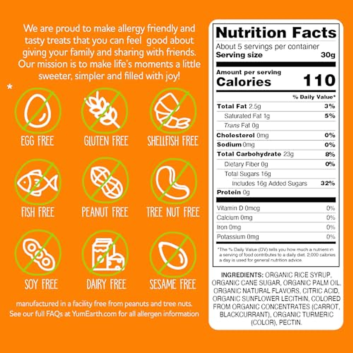 YumEarth Organic Fruit Chews - Fruit Flavored Candy Chews, No Dye, Allergy Friendly, Gluten Free, Non-GMO, Vegan Candy with No Artificial Flavors, 5 ounce (Pack of 6)