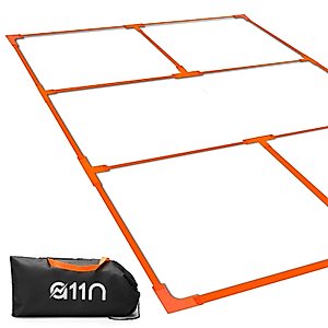 A11N Pickleball Court Marking Kit - Temporary Pickleball Boundary Lines in Standard Court Dimensions, No Measurement Required, Neon Orange