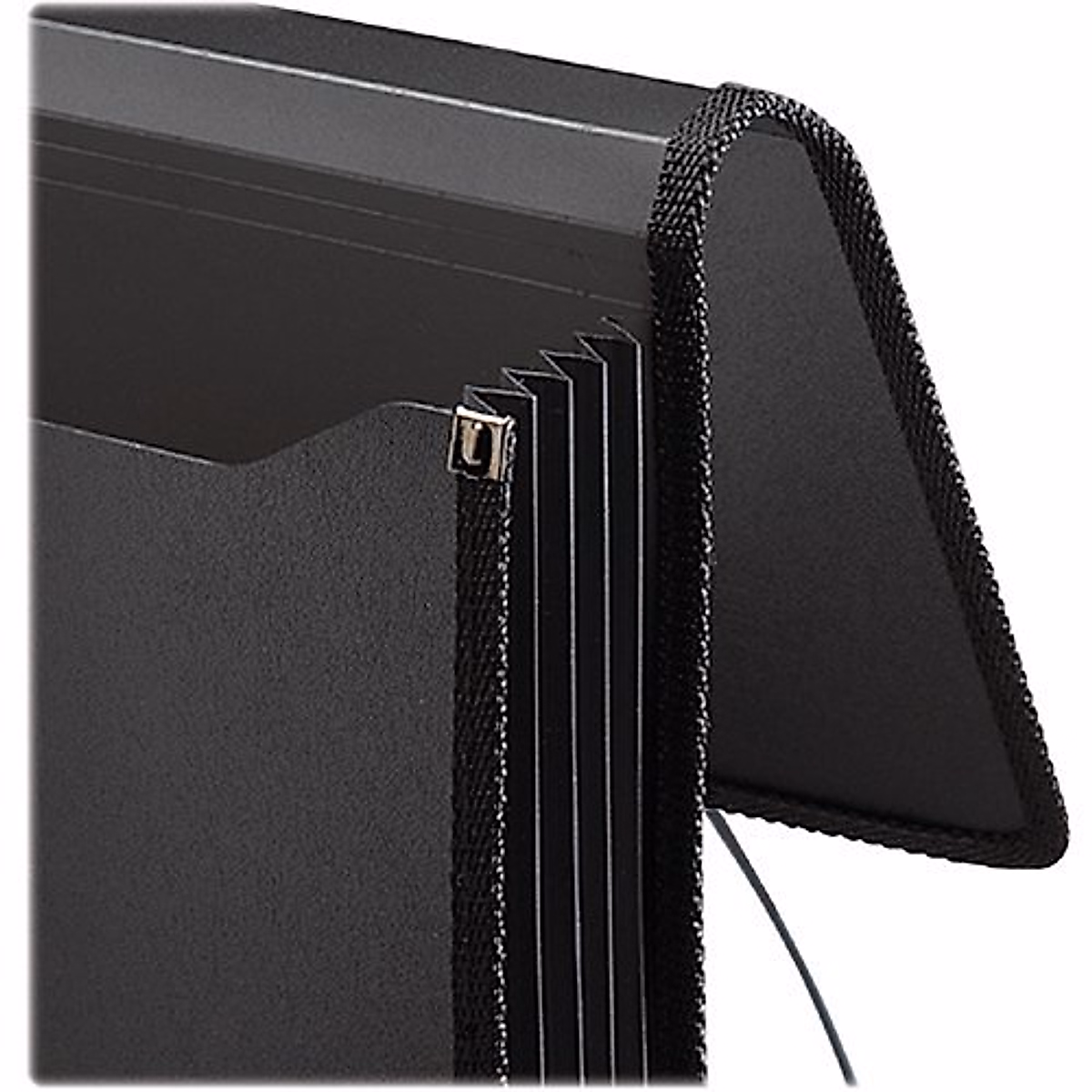 Smead Poly Premium Expanding File Wallet with Closure, 5-1/4" Expansion, Letter Size, Black (71500)