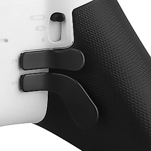 TOMSIN 4 pcs Interchangeable Paddles, Metal Stainless Steel Replacement Parts for Xbox One Elite Controller Series 2 (2 Medium & 2 Mini)