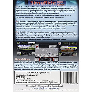 Driving Simulation and Road Rules Test Preparation - 2021 SimuRide Home Edition - Driver Education [Interactive DVD]