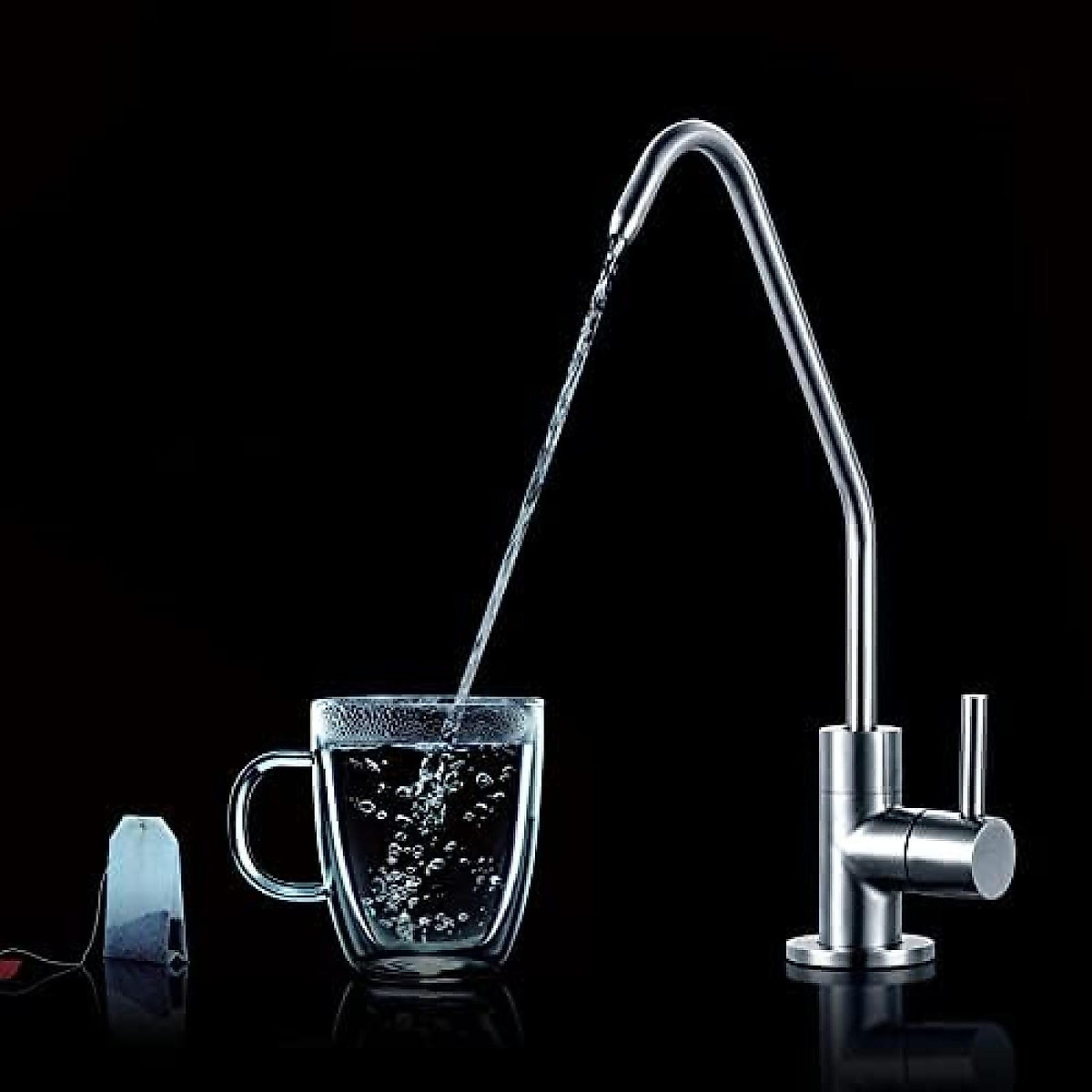 Drinking Water Filter Tap 360 Rotation Kitchen Sink Purifier Faucet Fits All Water Filter Systems & Reverse Osmosis Systems-Oat,Oat